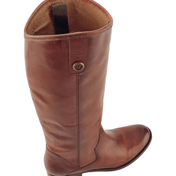 Frye | Shoes | Frye Marissa Medallion Pull On Tall Leather Boot In ...